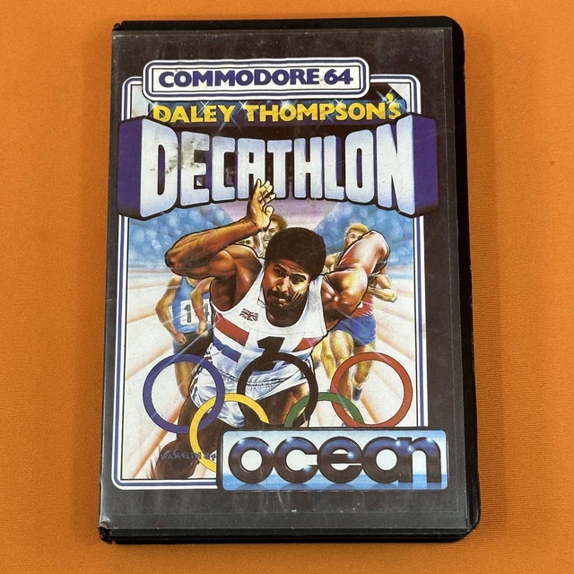 DALEY THOMPSON’S DECATHLON For Commodore 64 C64 Tape In Soft Clamshell ...