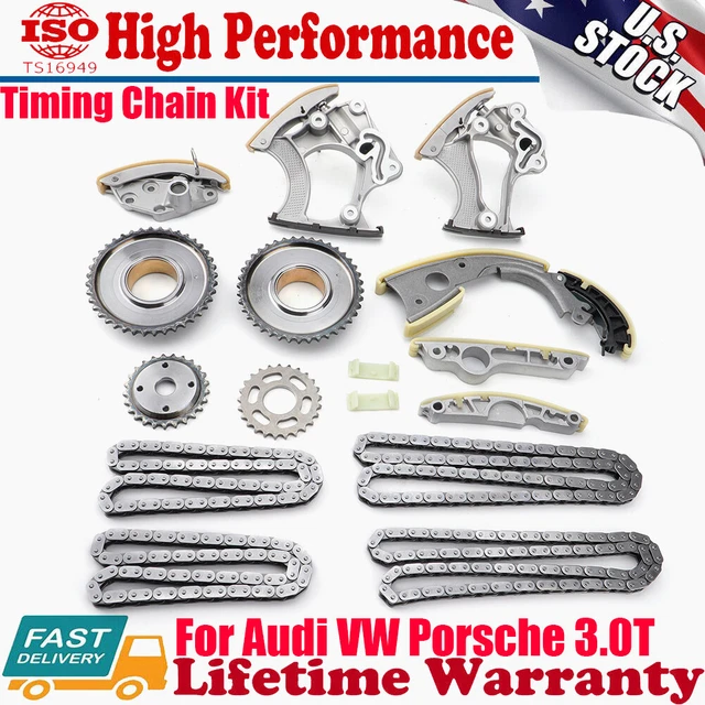 3.0T TIMING CHAIN Kit For AUDI A6 C7 A7 A8 Q5 Q7 VW TOUAREG V6 C7 w ...