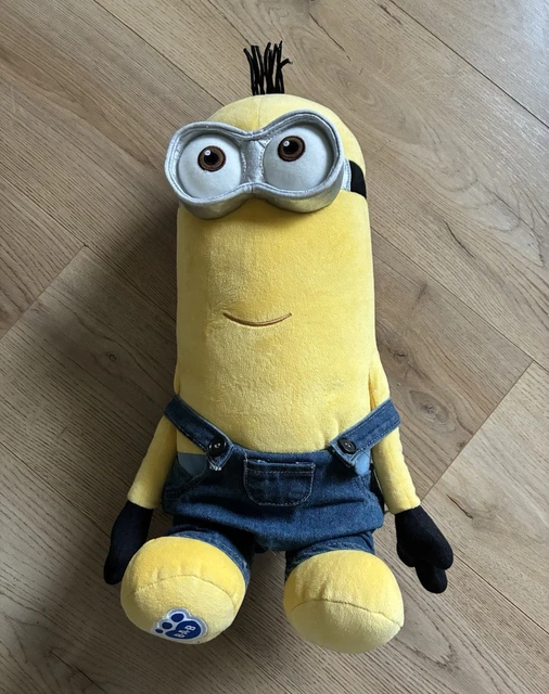 BUILD-A-BEAR WORKSHOP MINIONS Plush Soft Toy Yellow & Blue Overalls ...