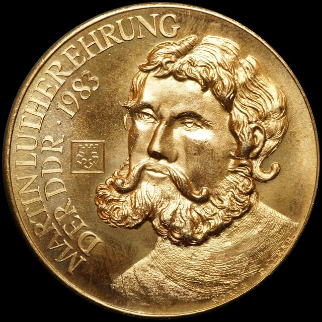 HELMUT KÖNIG: KUPFER-MEDAILLE 1983. REFORMATION - MARTIN LUTHER - BMA ...