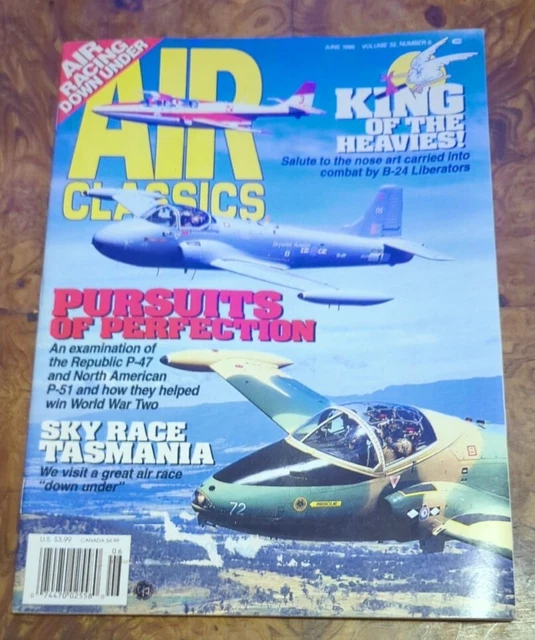 AIR CLASSICS MAGAZINE Aircraft Airplane June 1996 £7.90 - PicClick UK