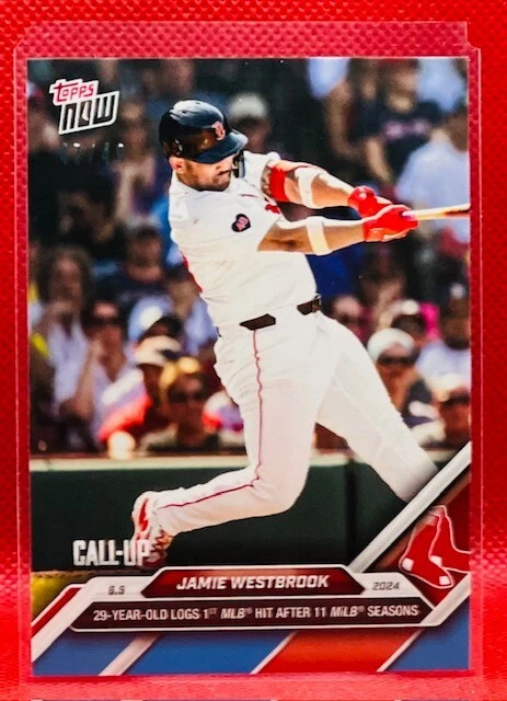 JAMIE WESTBROOK - RC Call-Up bleu 47/49 2024 MLB TOPPS NOW® #263 - Red ...