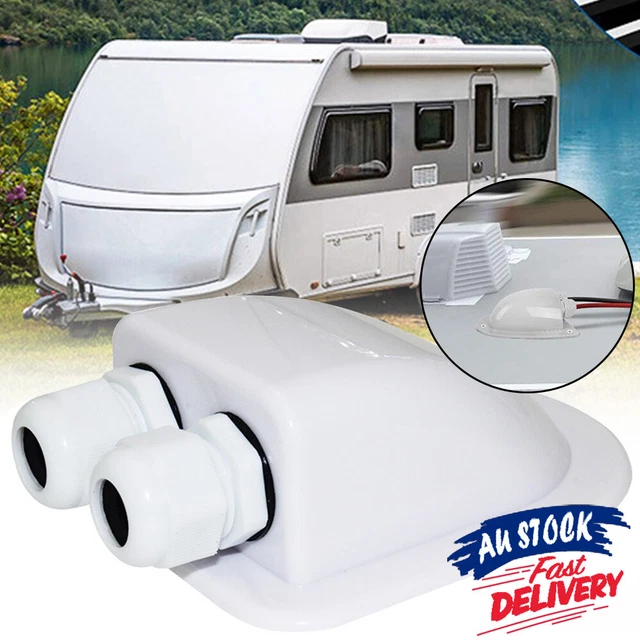 DOUBLE CABLE ENTRY Gland Gland Box Mounting For Caravan Roof Solar ...