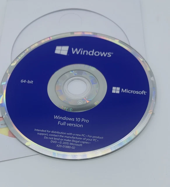 NEW WINDOWS 10 PRO 64 bit CD with New license key & FREE Windows 11 Pro ...