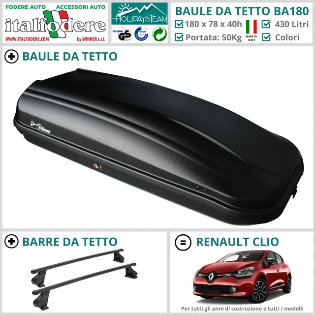 OFFRE! BOX COFFRE à Partir De Toit 430Litri Barres Renault Clio Galerie ...