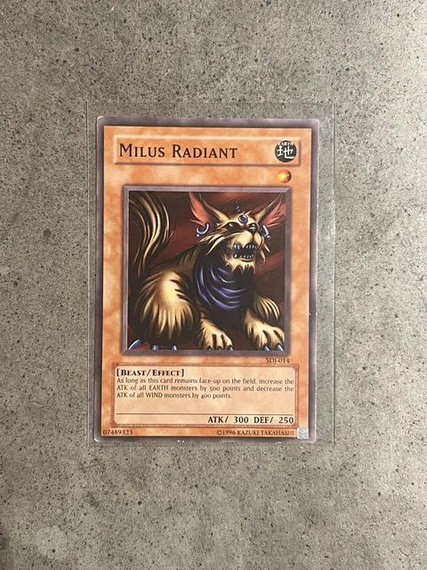 CARTE CARD YU-GI-OH Konami 1996 Edition Milus Radiant SDJ-014 Bon Etat ...