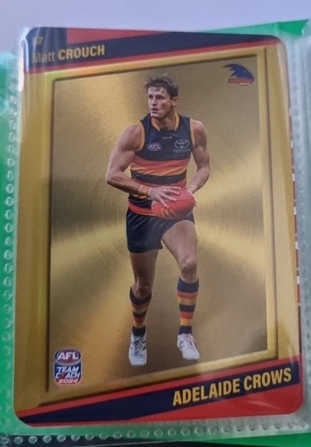 AFL TEAMCOACH 2024 - Gold Card #57 - Matt Crouch - Adelaide Crows $3.25 ...