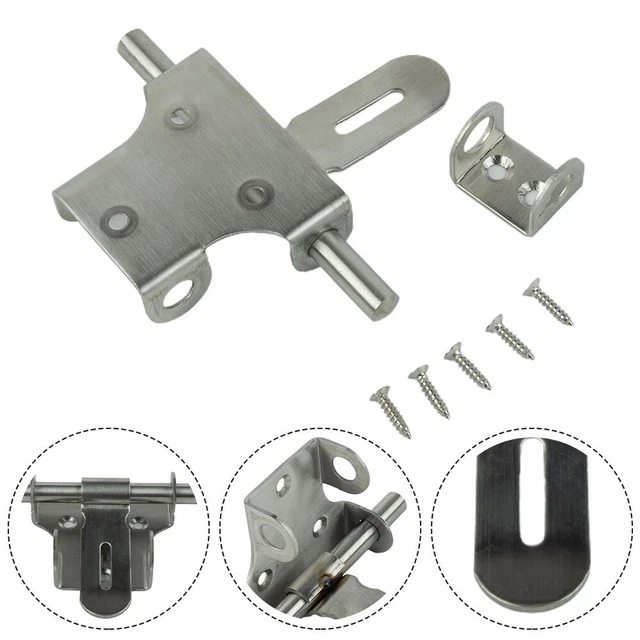 HEAVY-DUTY BOLT LATCH Gate Latches Safety Door Lock Stainless Steel ...