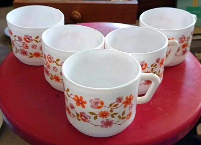 LOT DE 5 tasses Vintage Arcopal EUR 8,00 - PicClick FR