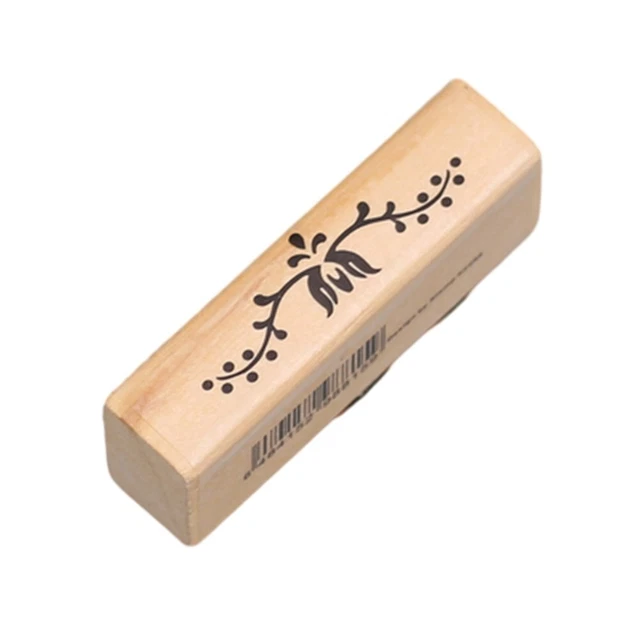 SCEAU EN BOIS rétro à motifs longs option polyvalente pour les amateurs ...