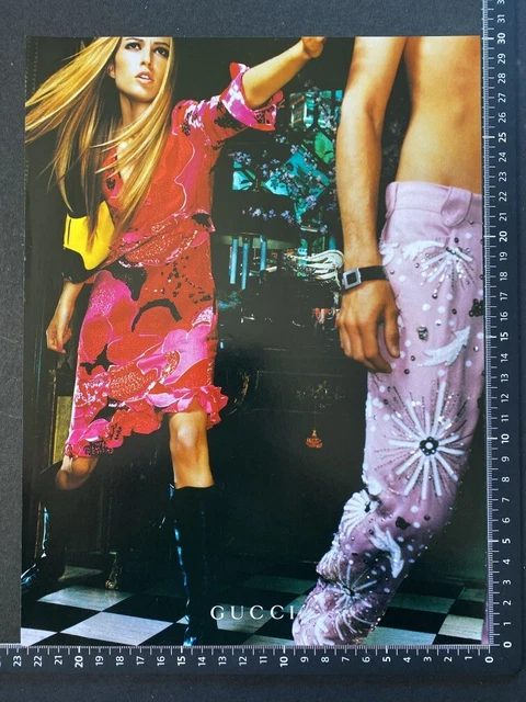 GUCCI SPRING 1999 - Original Vintage Magazine Advert Z2 £4.99 - PicClick UK