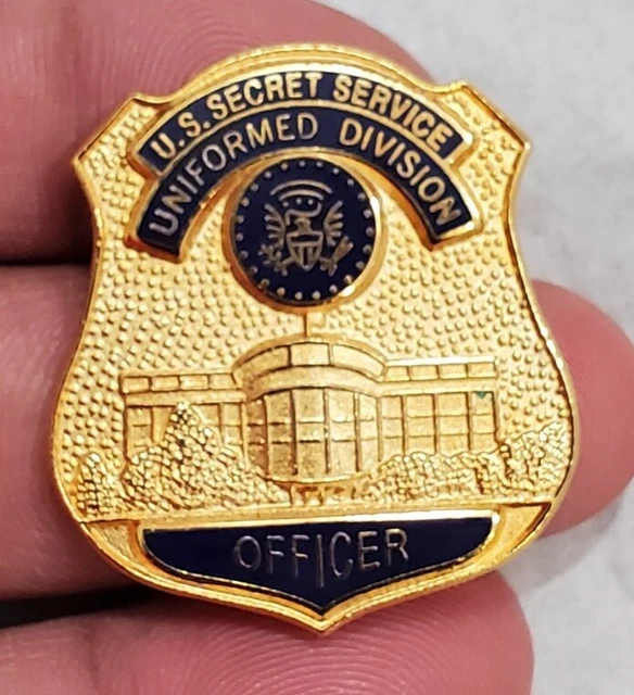 RARE US SECRET Service Uniformed Division Police Officer Pin 1.25" Tall ...