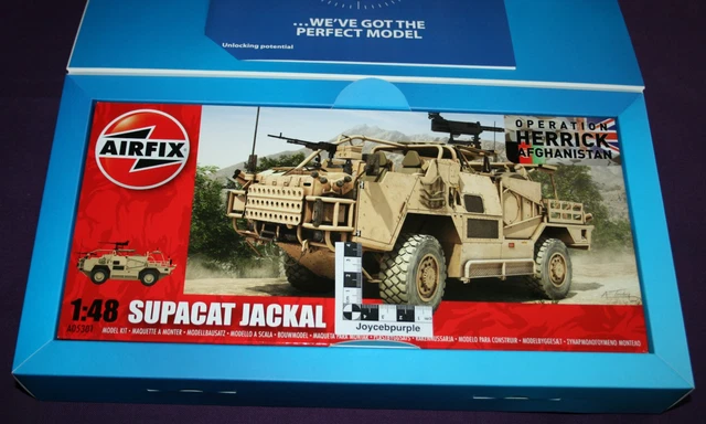 AIRFIX BRITISH ARMY Supacat Jackal 1:48 scale model kit A05301 Sealed ...