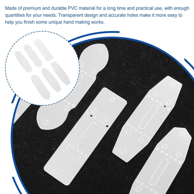 6 PCS BELT Clip Hole Die Craft Punch Shapes Leathercraft Template $18. ...