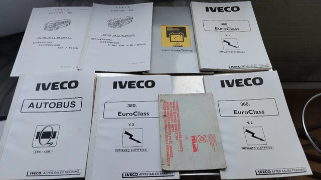 FIAT- IVECO LIBRETTI MANUALE USO E MANUTENZIONE autobus euroclass 380 ...