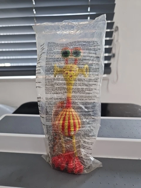 VINTAGE MCDONALDS HAPPY Meal, Tiny Planets, Yellow Flocker Toy 2004 New ...