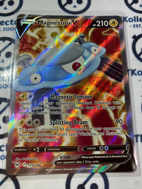 MAGNEZONE V FULL Art Ultra Rare #175/196 2022 Sword & Shield Lost Origin Pokemon EUR 7,32 ...