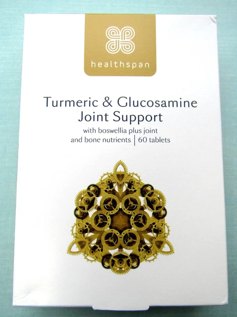HEALTHSPAN TURMERIC & Glucosamine Joint Support. 60 Tablets. £21.99 ...