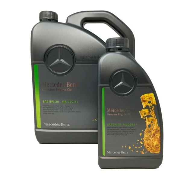6 LITER ORIGINAL Mercedes Benz MB 229.51 5W-30 Motoröl 5W30 Genuine ...