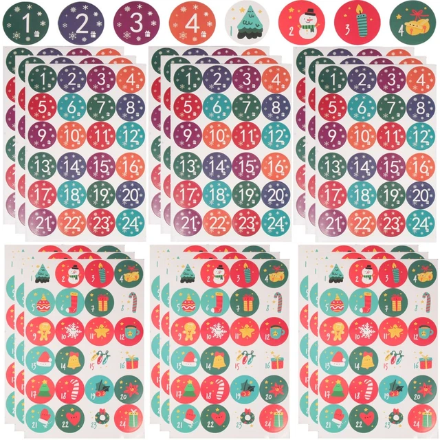 20 SHEETS BAKING Sealing Labels Round Adhesive Stickers For Christmas ...