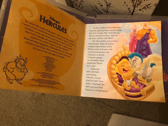 DISNEY’S HERCULES - Read Along story book + Audio tape narrated by ...