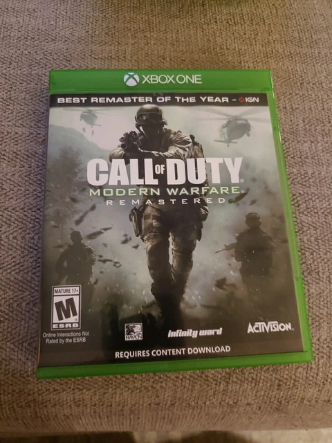 CALL OF DUTY: Modern Warfare Remastered (Microsoft Xbox One) CIB $15.89 ...
