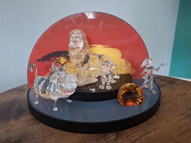 SWAROVSKI DISNEY LION King - Mufasa Simba Timon Pumbaa Display ...