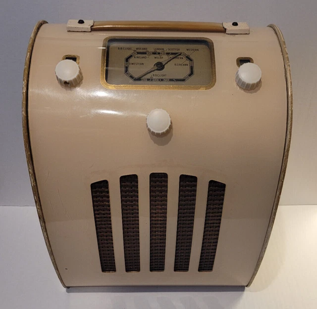 ANTIQUE C1946 EVEREADY Model C/A Portable Valve/Tube Radio (Vintage ...