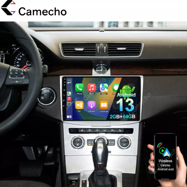 2+64G 10.1& ANDROID 13 Autoradio Apple Carplay GPS Navi für VW Passat B6 B7 CC EUR 149,99 ...