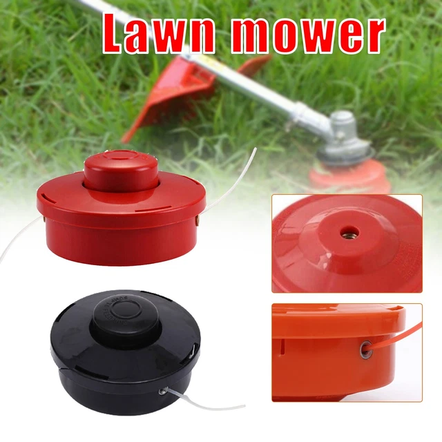 UNIVERSAL TRIMMER HEAD Black Strimmer Bump Feed Line Spool Brush Cutter ...