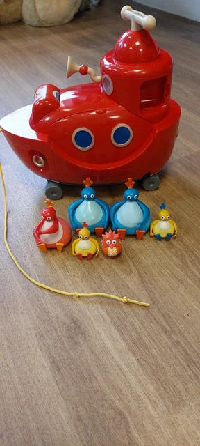 CBEEBIES TWIRLYWOOS BIG Red Boat Playset Lights Sounds Character ...