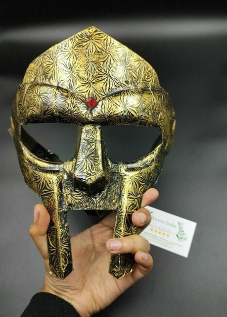 MF DOOM COSTUME Prop MF Doom Mad-vilain Mask Masque Visage en Acier ...