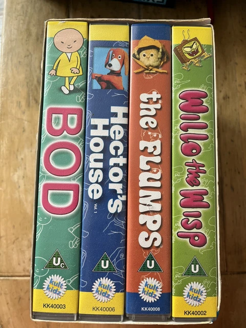 KULT KIDZ VHS Video Box Set Bod Willo The Wisp Hectors House Flumps £4. ...