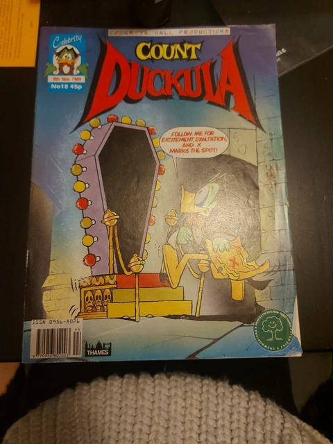 VINTAGE COUNT DUCKULA Comic Book No.18 Nov 1989 Cosgrove Hall £5.00 ...