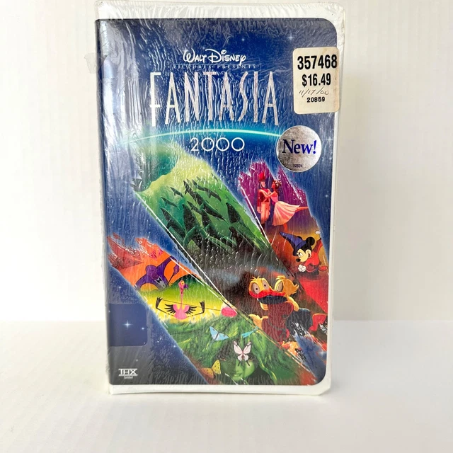 WALT DISNEY PICTURES Presents Fantasia 2000 VHS New Sealed Clamshell ...