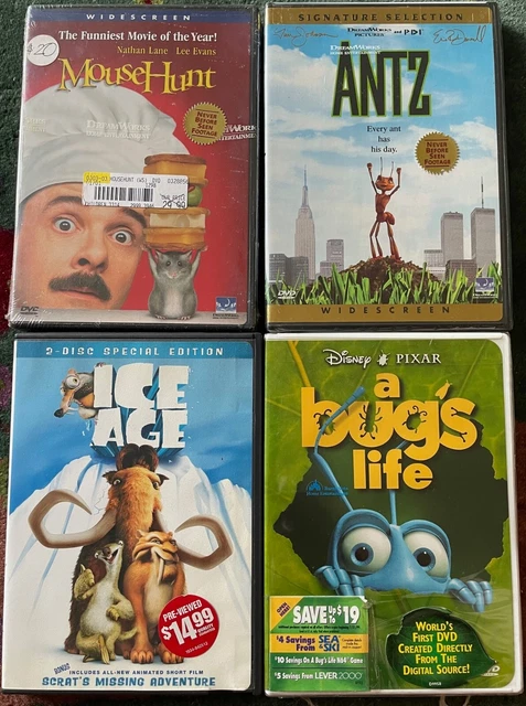 KIDS DVD CARTOON animal bundle: Mousehunt - Antz - Bug's Life - Ice Age ...