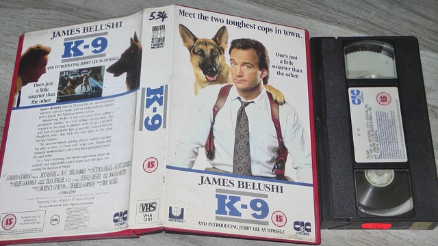 K - 9 K-9 K9 VHS Video Ex Rental Big Box Cert CIC Crime Action Comedy £ ...
