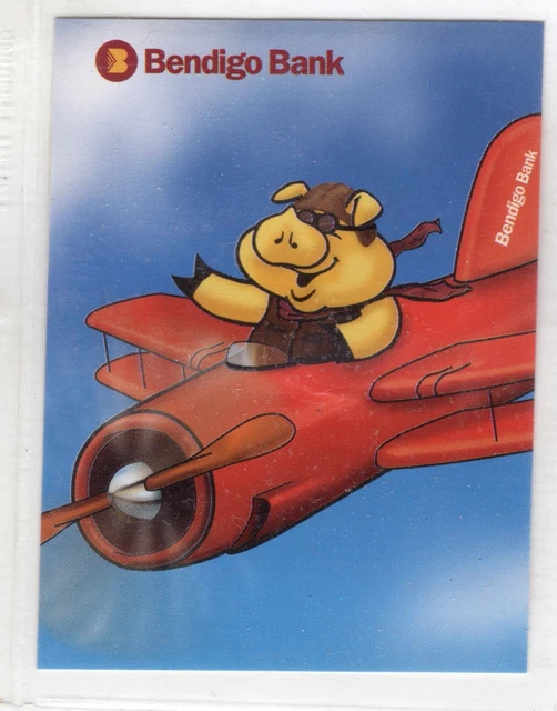 AUSTRALIAN BENDIGO BANK Pig Sticker ‘Aviation - Red Baron' $4.99 ...