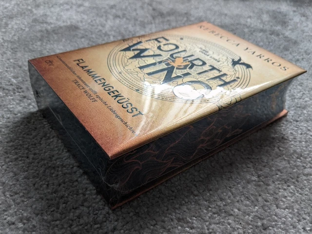 FOURTH WING FLAMMENGEKÜSST von Rebecca Yarros, German 1 Edition mit ...