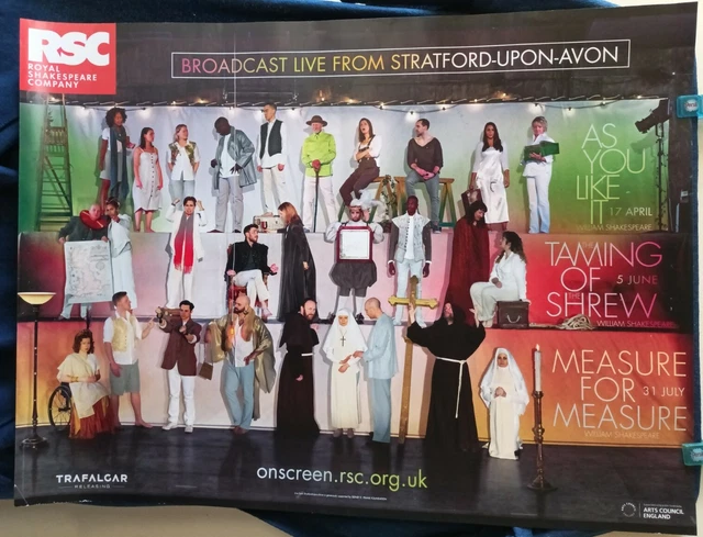 THE ROYAL SHAKESPEARE Company Triple Bill Original Quad Cinema Poster £ ...