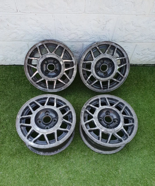 VW GOLF MK1 Mk2 Gti Scirocco Scala Snowflake 14" 4X100 4 Alloy Wheels £ ...