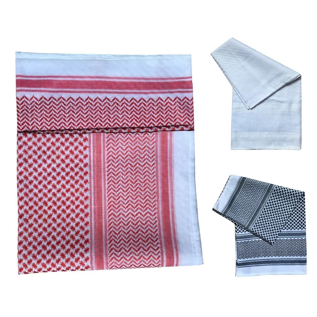 COIFFURE HIJAB TRADITIONNELLE arabe Keffiyeh turban 55 pouces x 55 ...