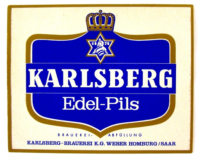 KARLSBERG BRAUEREI KARLSBERG EDEL-PILS Bieretikett DEUTSCHLAND EUR 2,24 ...