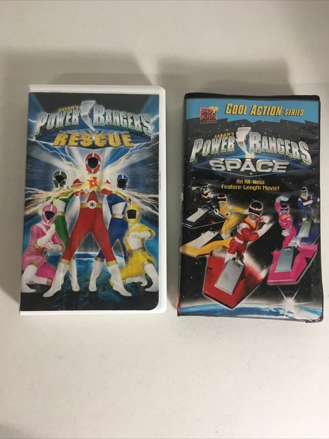 FOX KIDS VIDEO Power Rangers Lightspeed Rescue & In Space VHS Clamshell ...