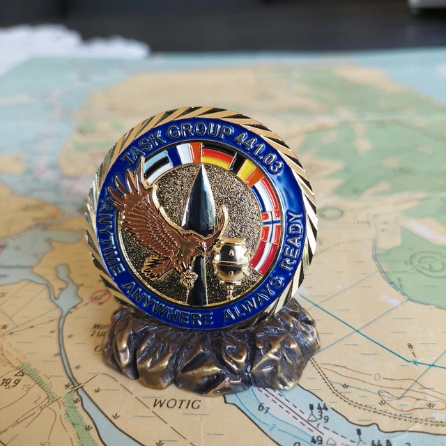 COIN NATO TENDER Donau Challenge Coin DEU Navy NATO VJTF FGS Donau 2024 ...