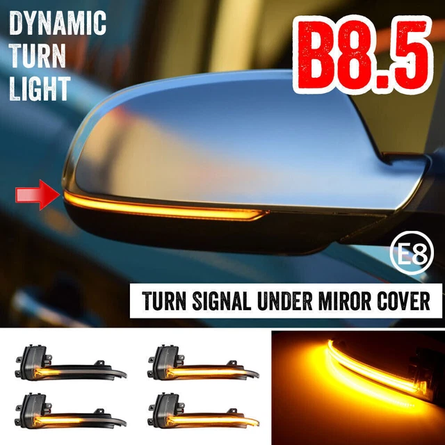 FOR AUDI A3 8P A4 B8.5 A5 Dynamic LED Wing Mirror Turn Signal Indicator ...