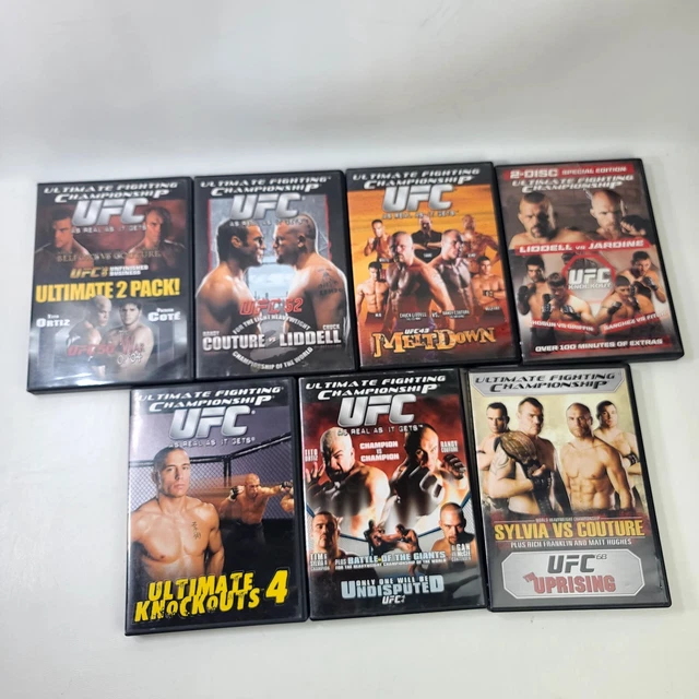 UFC DVD LOT of 7 Uprising, Meltdown UFC 52, Unfinished Business MMA $29 ...