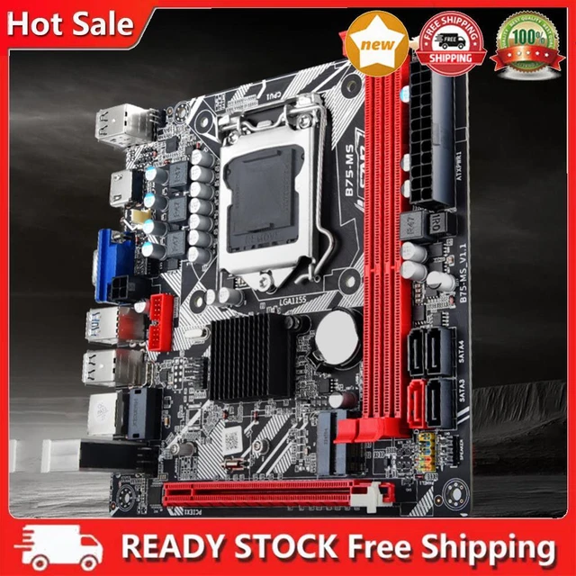 24PIN B75-MS MOTHERBOARD Max Capacity 16GB Mainboard with PCIe 16x for ...