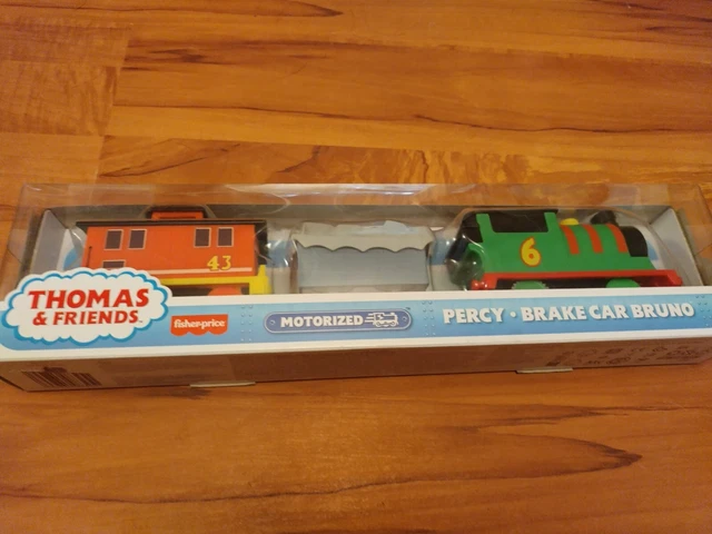 THOMAS & FRIENDS Percy & Brake Car Bruno Motorized Battery-Powered Toy ...