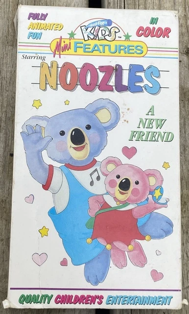 NOOZLES A NEW Friend VHS Video Tape Animated Saban 1988 Koala Bear ...